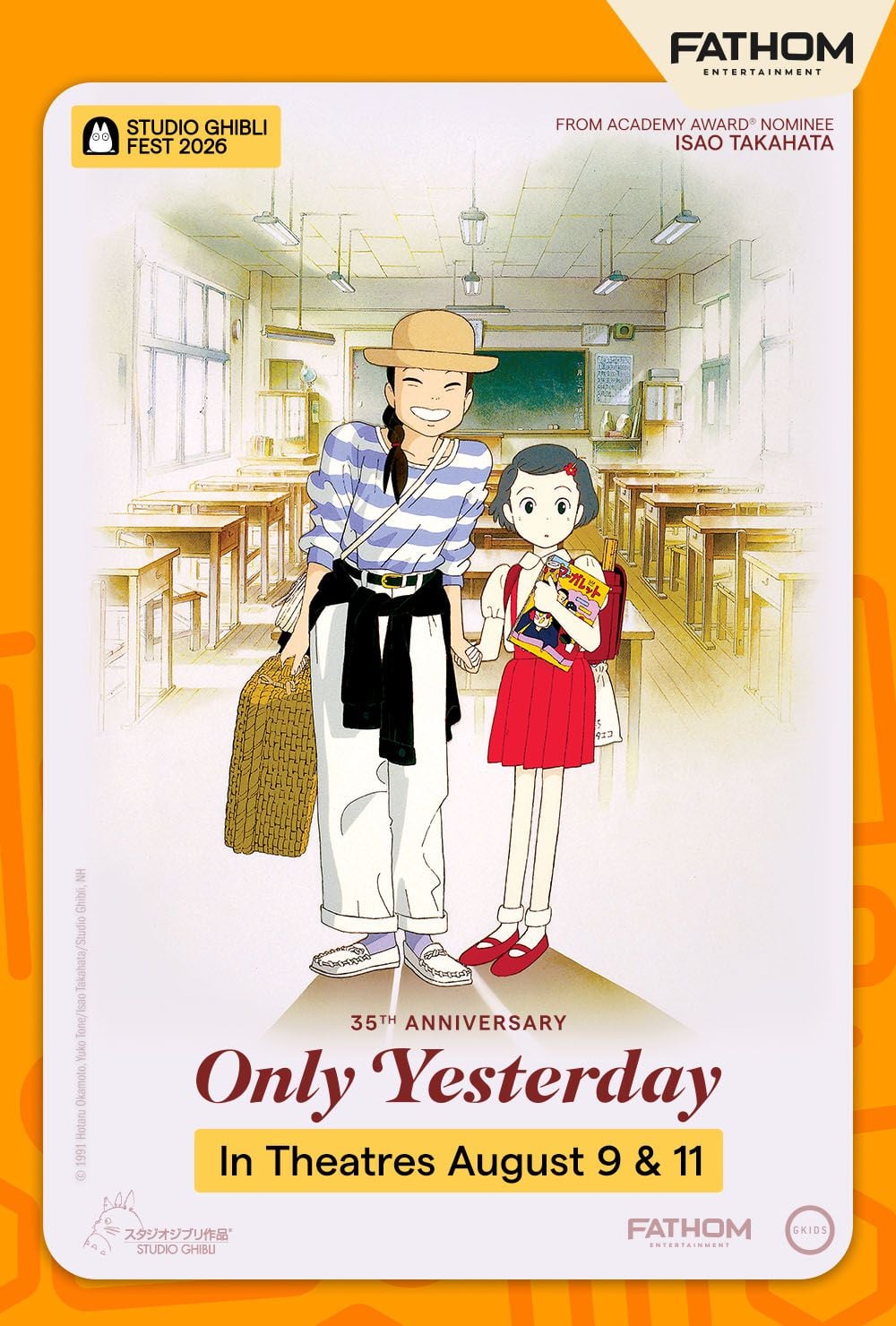 Only Yesterday 35th Anniversary - Studio Ghibli Fest 2026 Showtimes ...