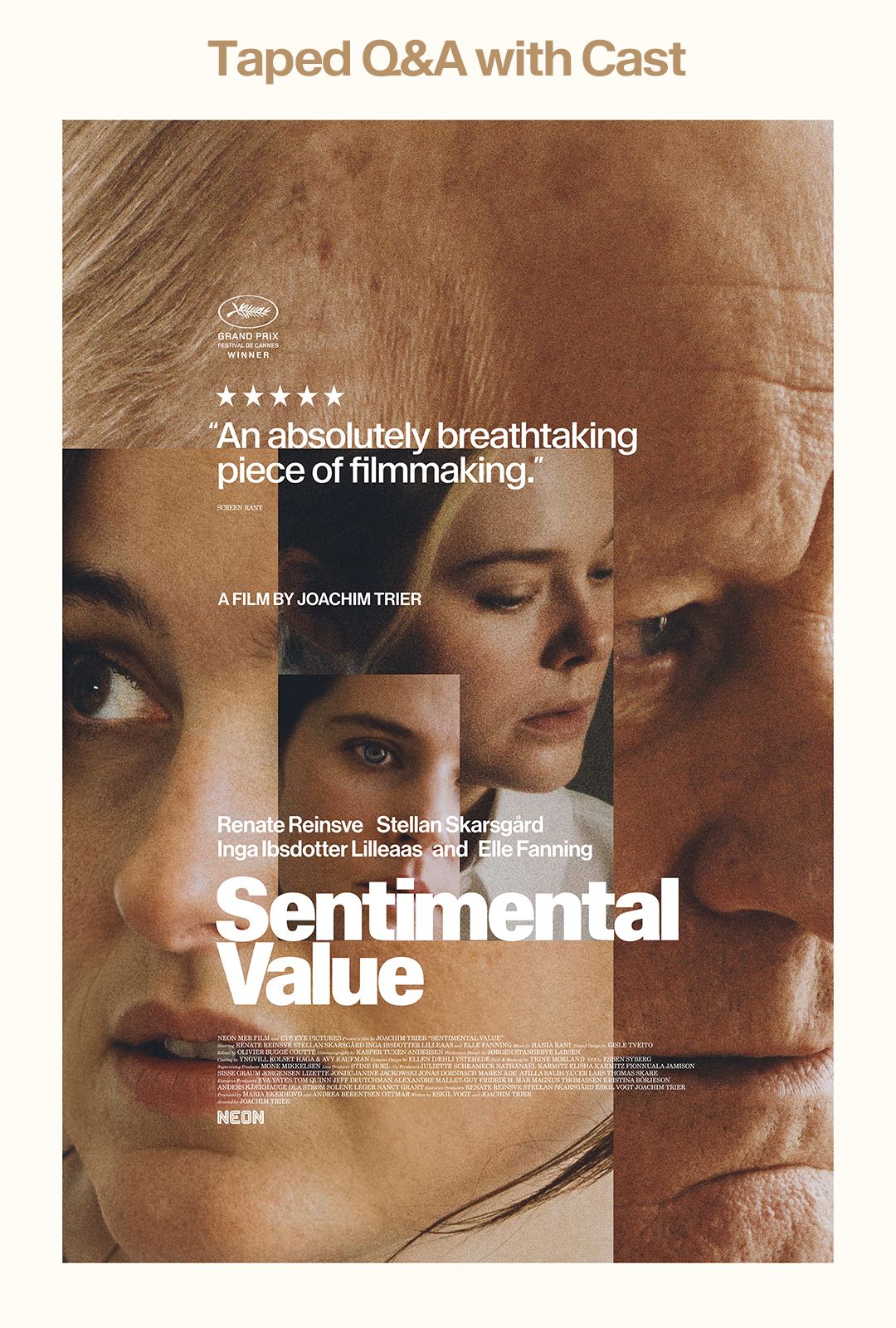 Sentimental Value + Taped Q&A with Cast Showtimes & Tickets — Showcase ...